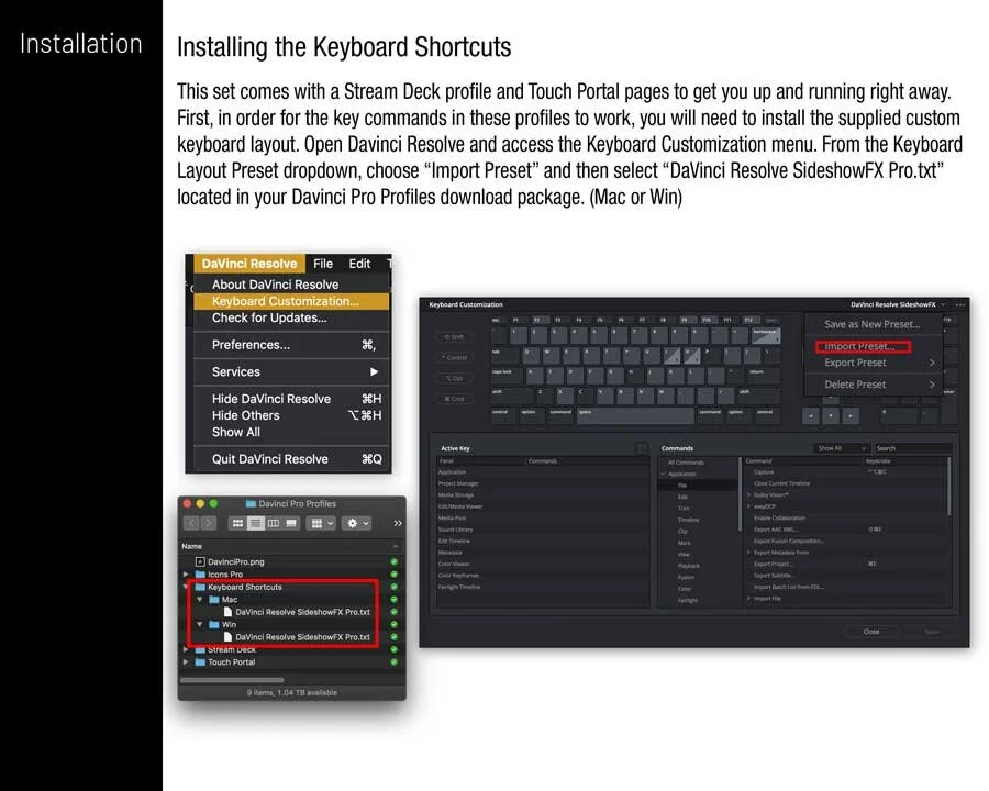 Davinci Resolve Pro Profiles Installation — sideshowfx
