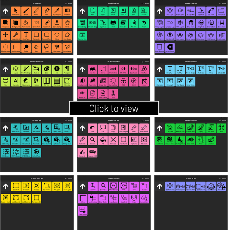 Photoshop Shortcut Icons Complete Collection — sideshowfx