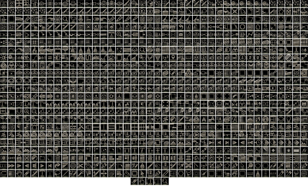 LB - PSD Metal Relic All Icons — sideshowfx