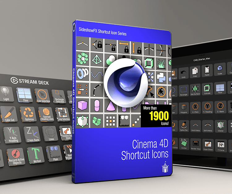 Cinema 4D Shortcut Icons Complete Collection — sideshowfx