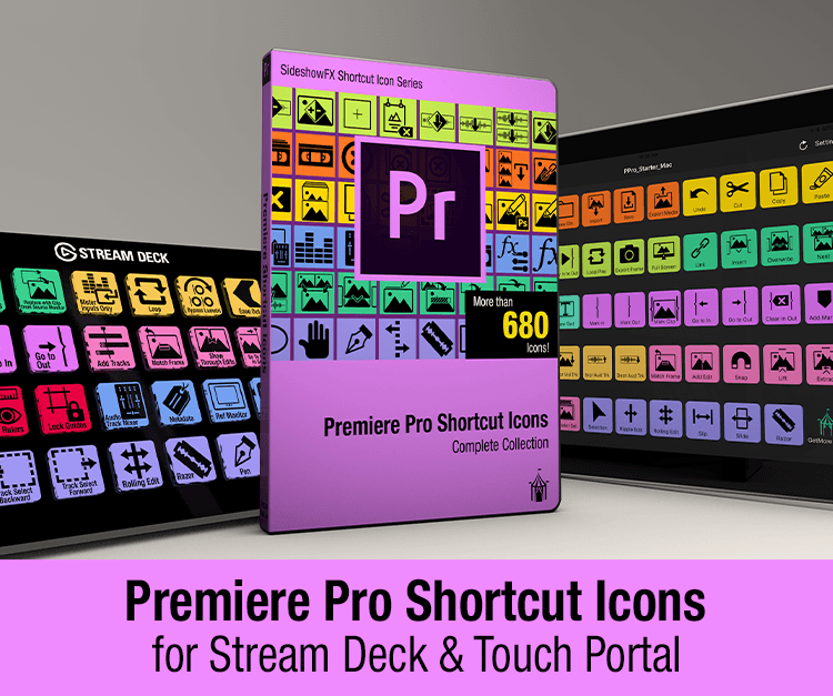 Premiere Pro Shortcut Icons Complete Collection — sideshowfx