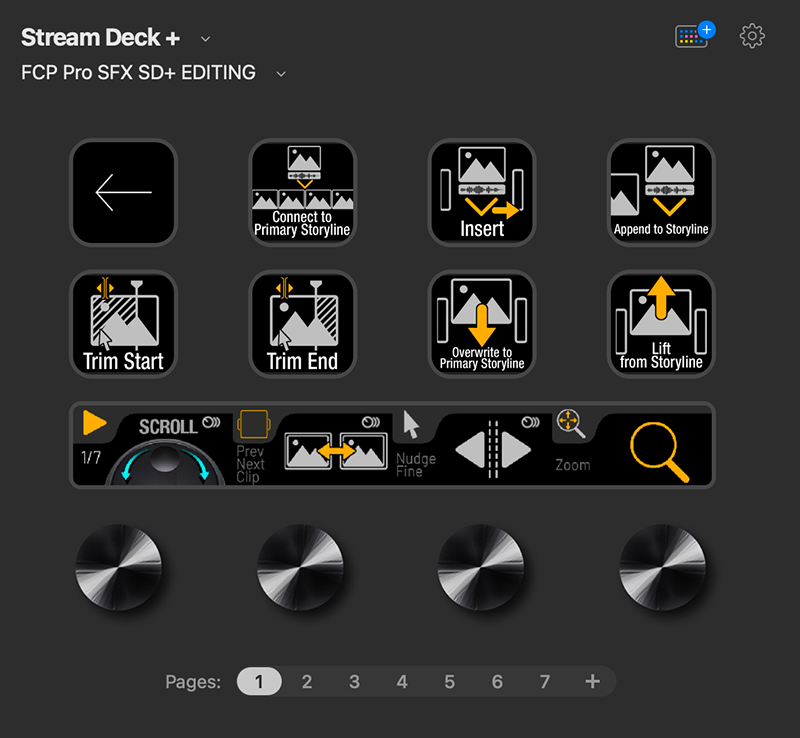 Final Cut Pro Stream Deck Plus — sideshowfx