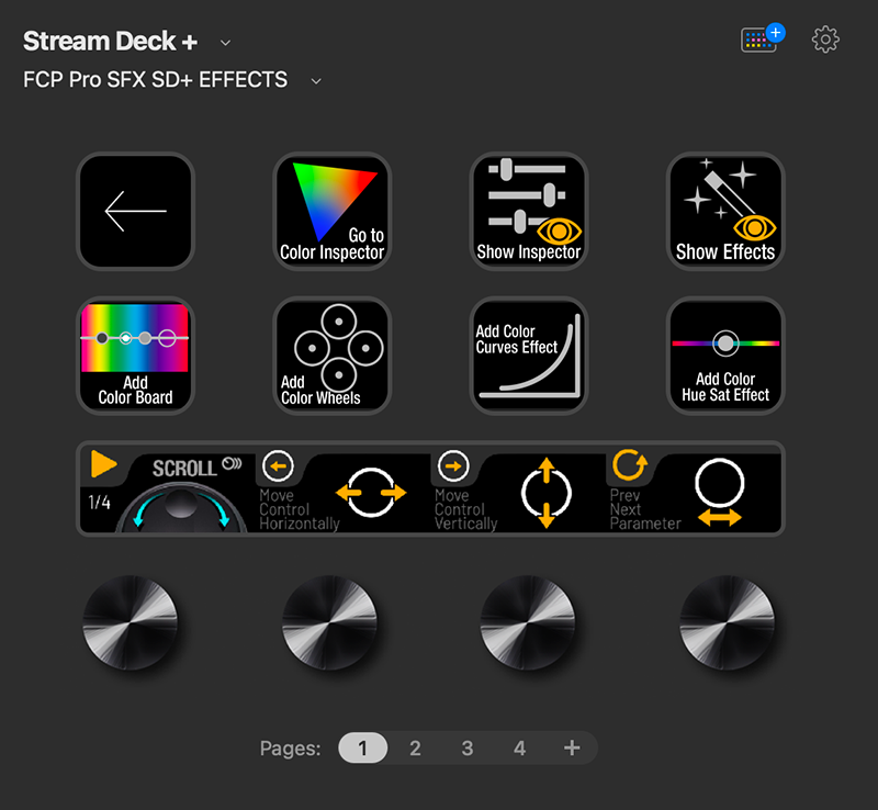 Final Cut Pro Stream Deck Plus — sideshowfx