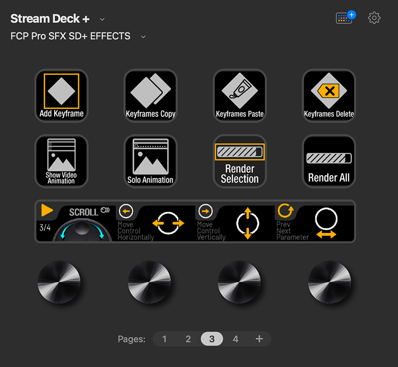 Final Cut Pro Stream Deck Plus — sideshowfx