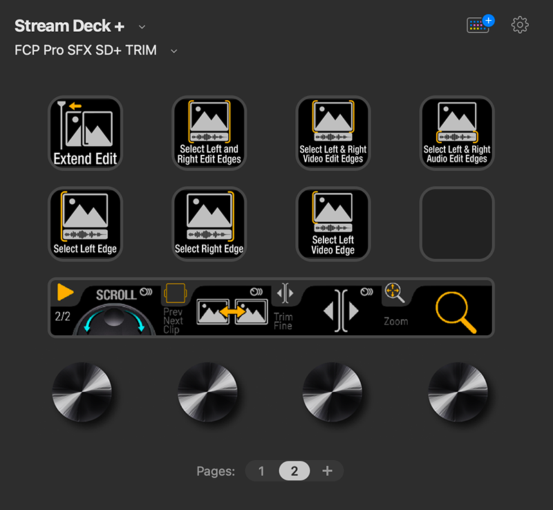 Final Cut Pro Stream Deck Plus — sideshowfx