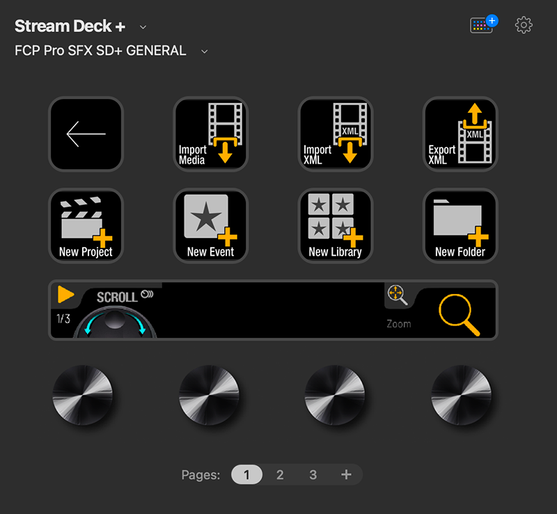 Final Cut Pro Stream Deck Plus — sideshowfx