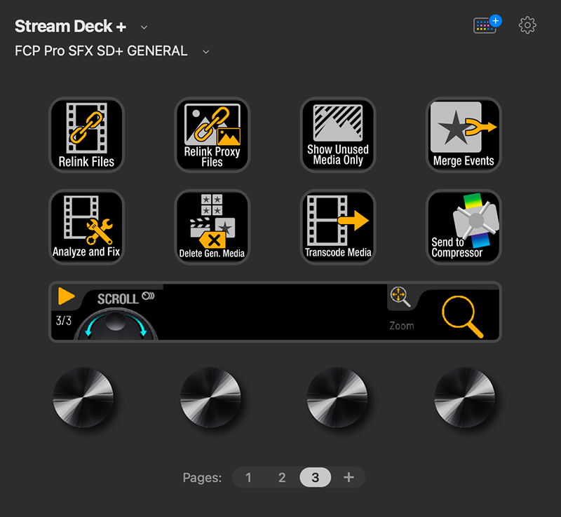Final Cut Pro Stream Deck Plus — sideshowfx