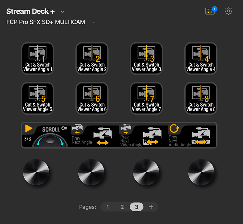 Final Cut Pro Stream Deck Plus — sideshowfx