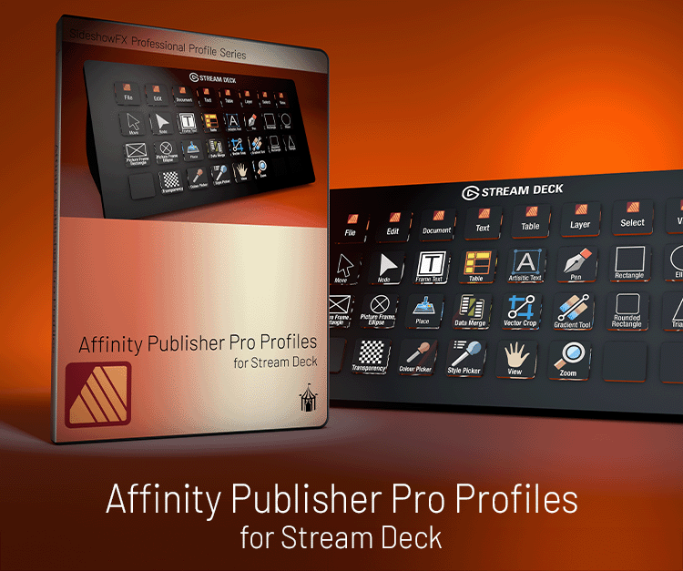 Affinity Designer Pro Stream Deck - Boost Your Workflow with Custom Shortcuts — sideshowfx