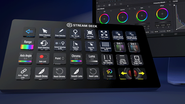 Davinci Resolve Color Panel Stream Deck XL — sideshowfx