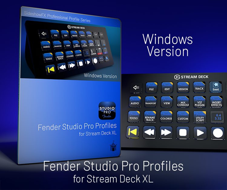 Fender Studio Pro Stream Deck XL Win — sideshowfx