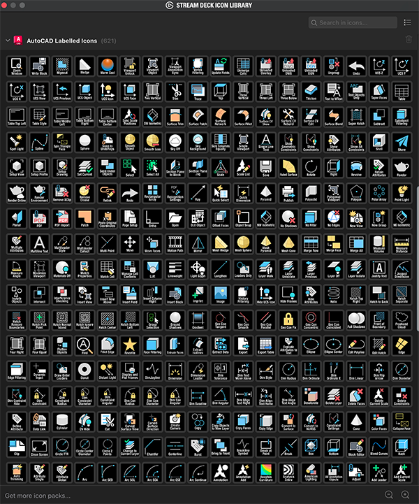 AutoCAD Pro Profiles Stream Deck Mac — sideshowfx