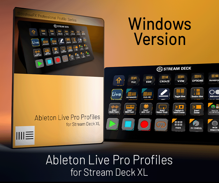 Ableton Pro Stream Deck XL for Windows | Control Ableton Live Easily — sideshowfx