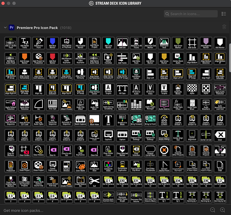 Premiere Pro Shortcut Icons Complete Collection — sideshowfx