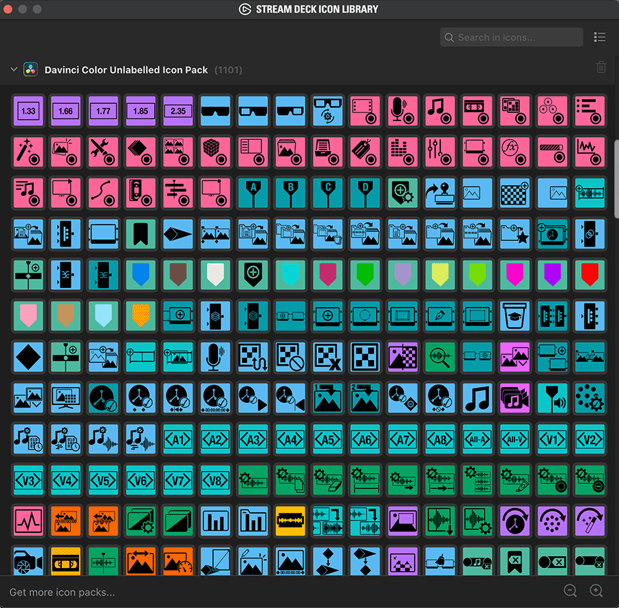 Davinci Resolve Shortcut Icons Complete Collection — sideshowfx