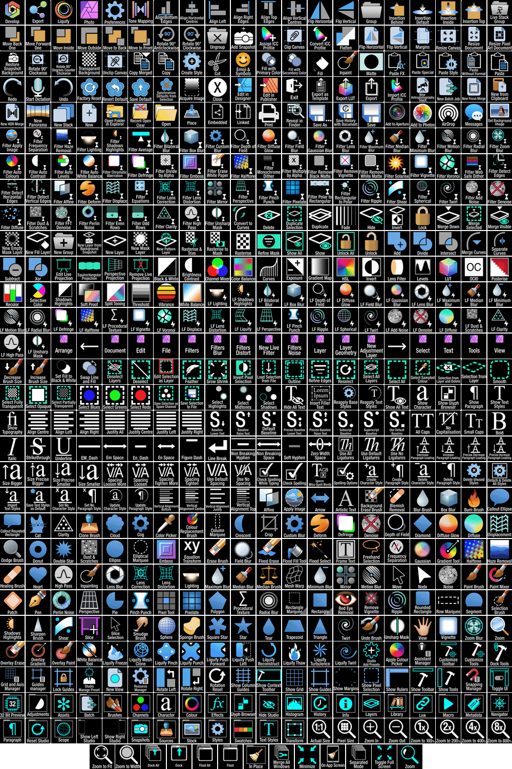 LB - Affinity Photo LD Pro All Icons — sideshowfx