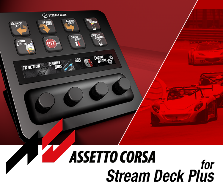 Assetto Corsa for Stream Deck Plus — sideshowfx