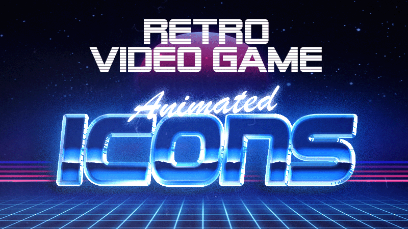 Retro Video Game Icons Buy Greatest Gaming Icons From MagazinesDirect