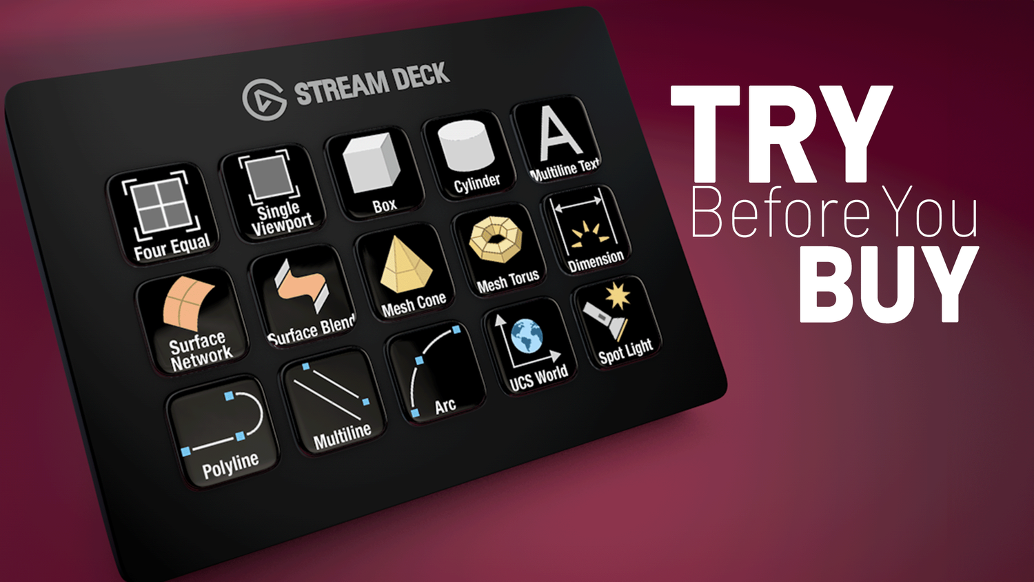 AutoCAD Pro Profiles Stream Deck Mac — sideshowfx