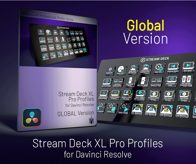 Davinci Resolve Pro Profiles SD XL Global Mac — sideshowfx