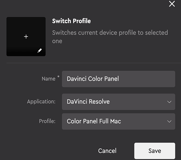 Switching Profiles - Loupedeck — sideshowfx