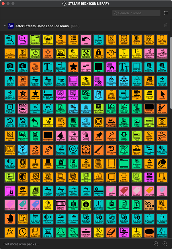 After Effects Shortcut Icons Complete Collection - Get Over 560 Icons ...