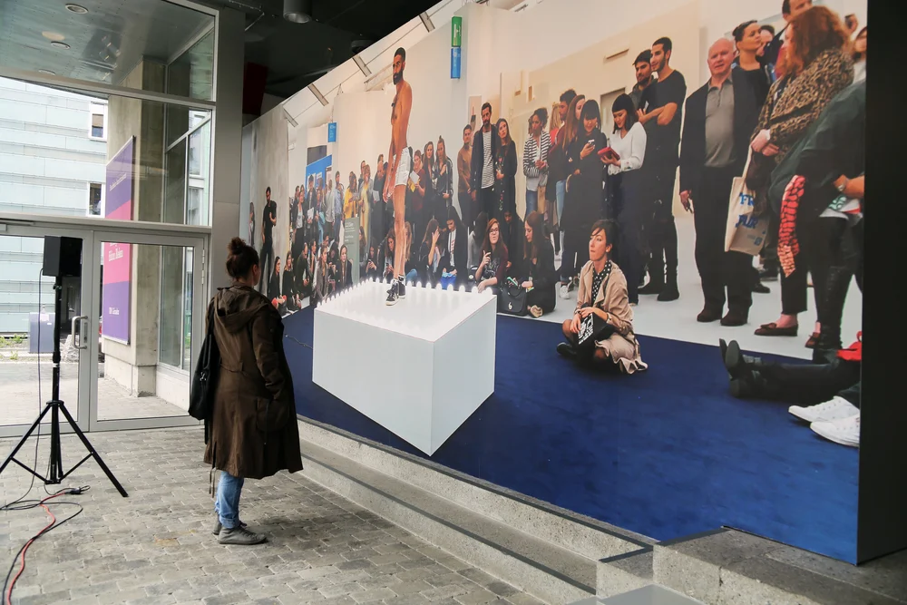 -Untitled (Go-go Dancing Platform) Speaks — Mahmoud Khaled