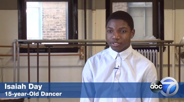 Isaiah Day (Dance '20) on ABC 7 — The Chicago Academy for the Arts