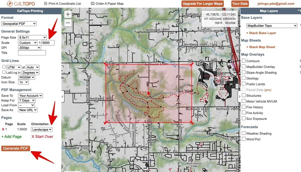 Make a map — Columbia River Orienteering Club