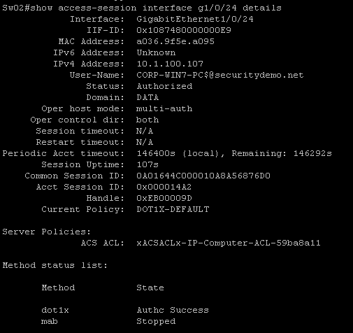 ISE C3PL Switch Configuration — Networking fun
