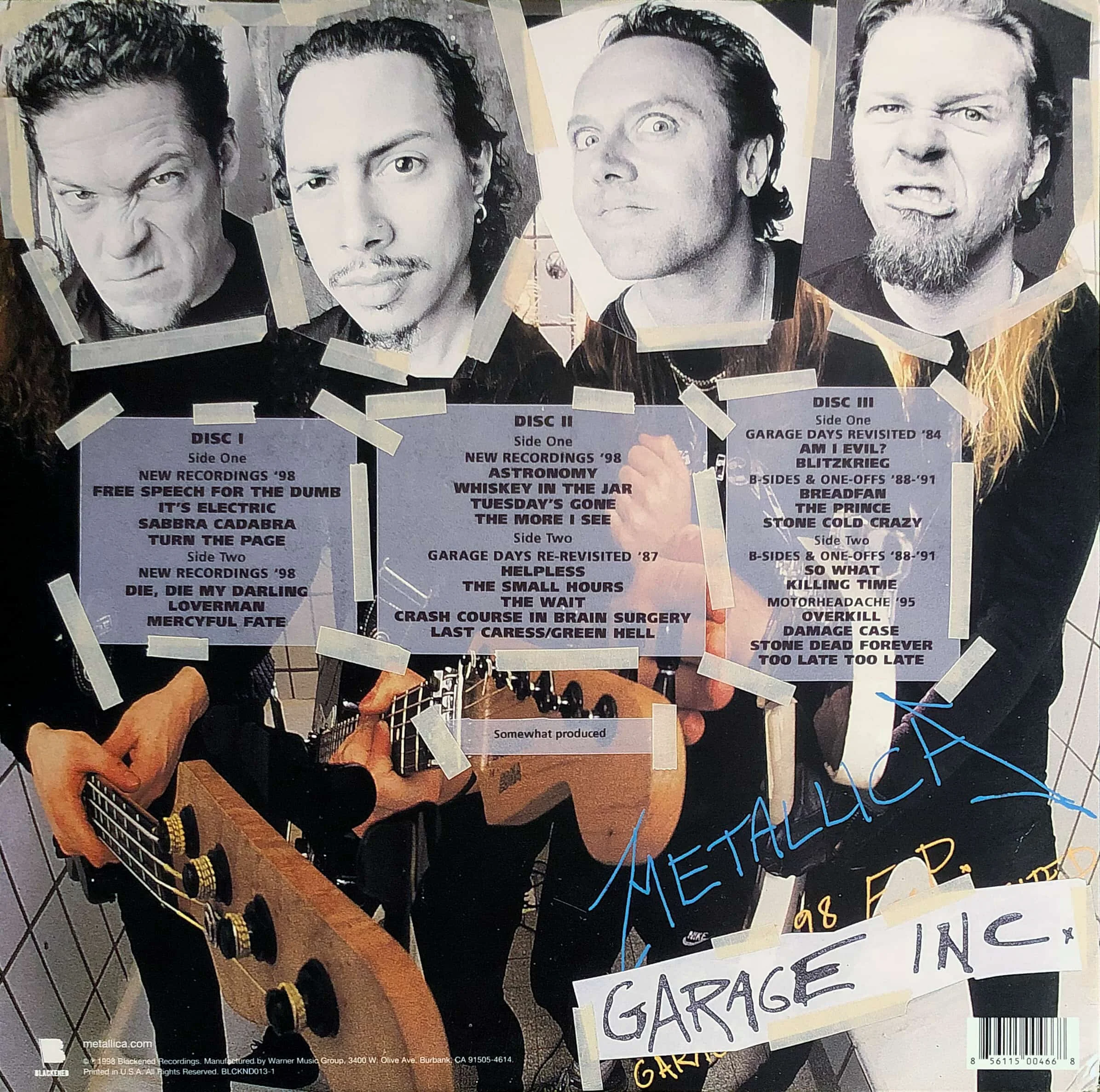 Metallica Discography Garage Inc Vegasfalas