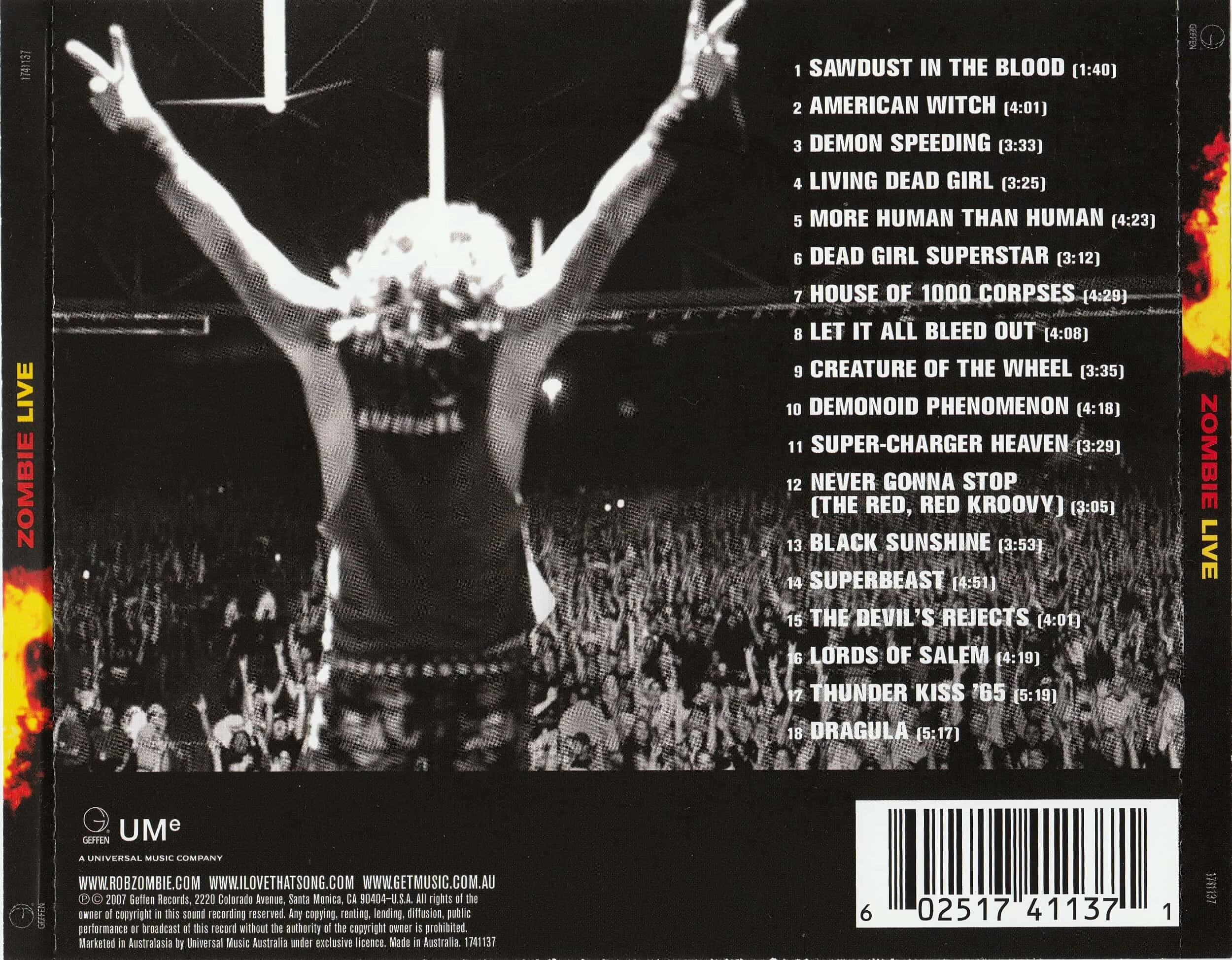 Rob Zombie Cover Art