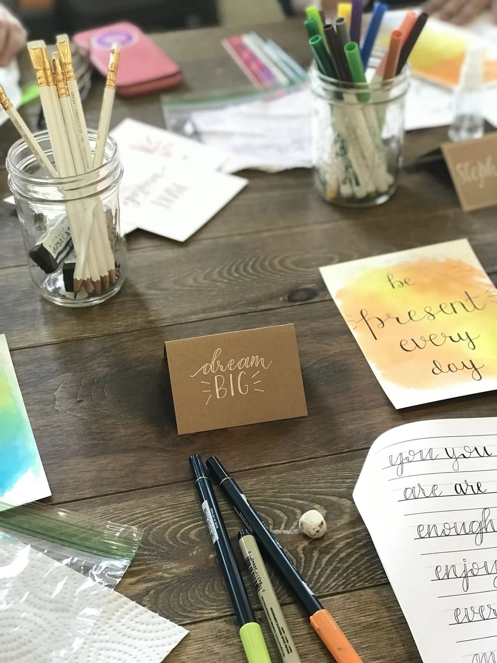 Recap: Hand Lettering with The Paisley Corner — Distill Creative
