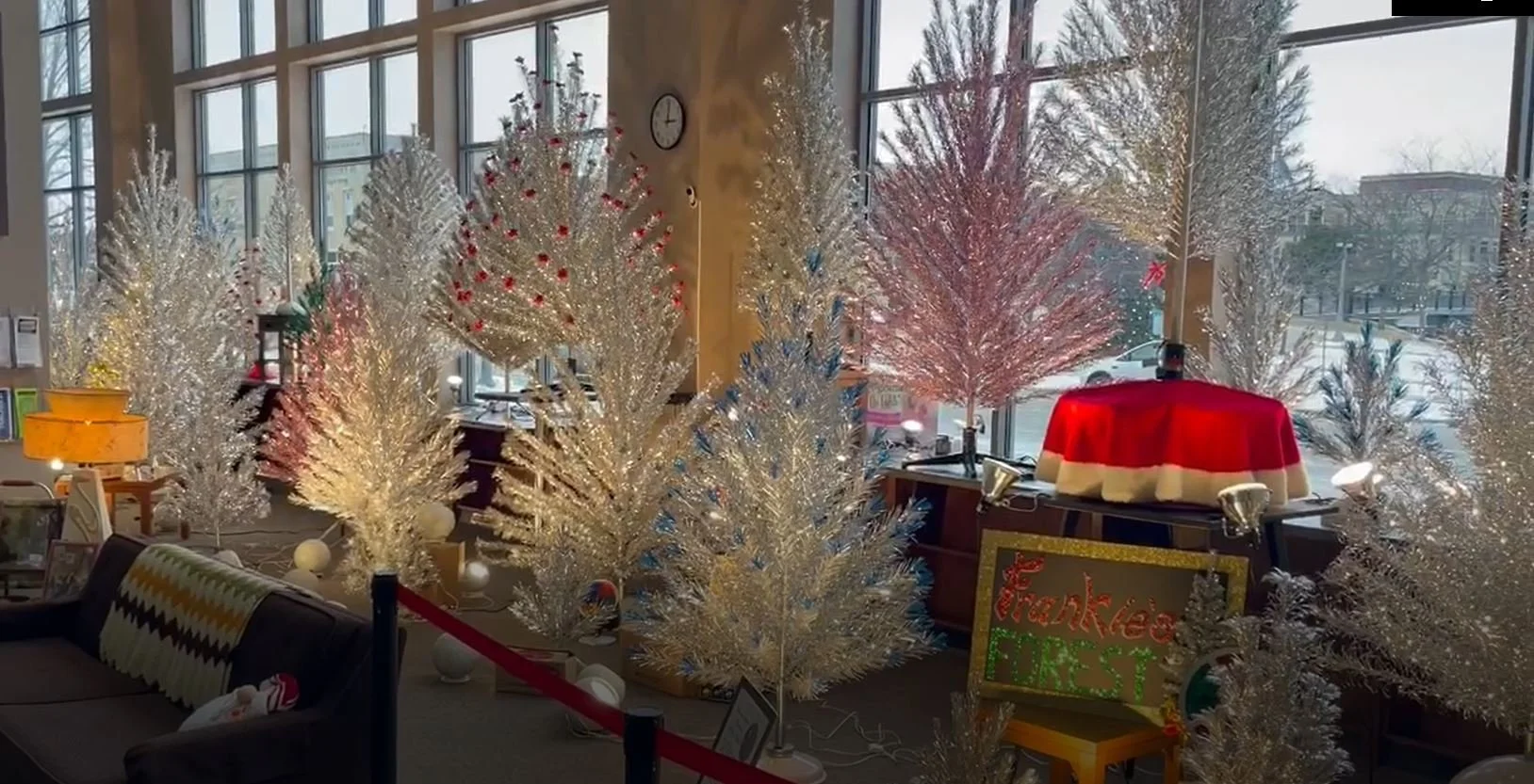 Pink Aluminum Christmas Tree Charlie Brown