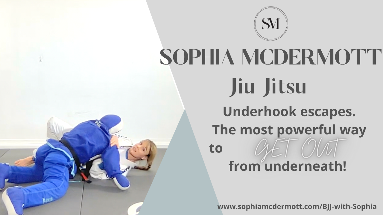 BJJ With Sophia. Underhook escapes. The most powerful way to GET OUT ...