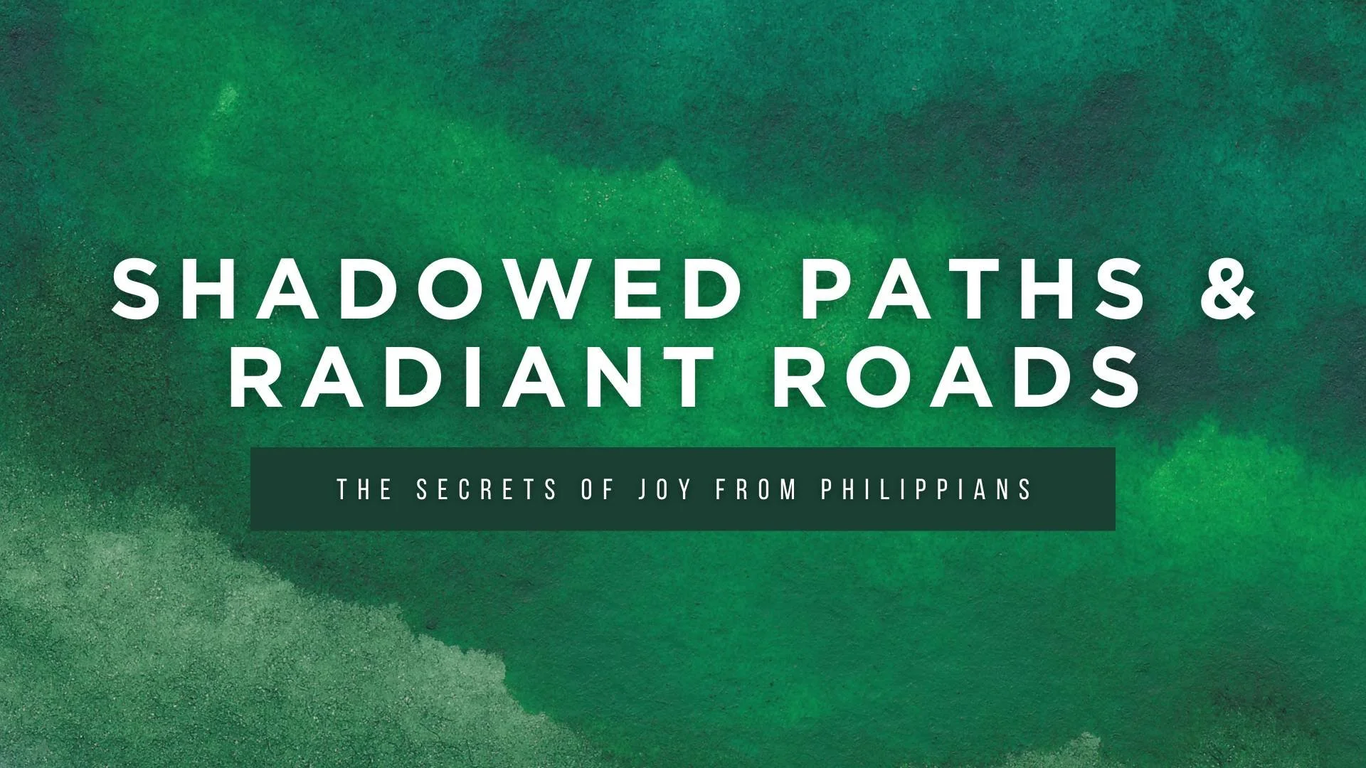 New talk series "Shadowed Paths & Radiant Roads: The Secrets of Joy ...