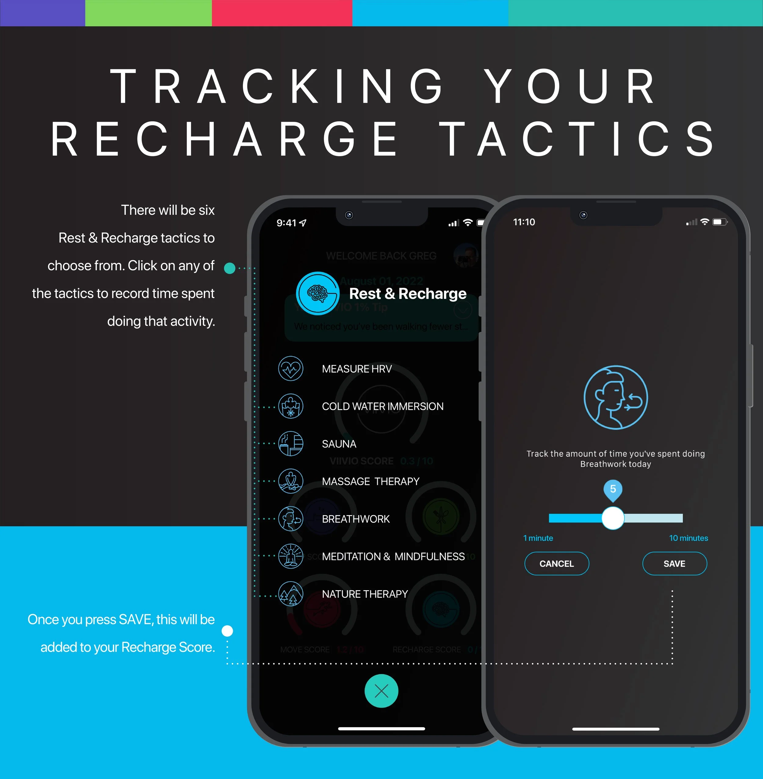 Tracking your Recharge — VIIVIO