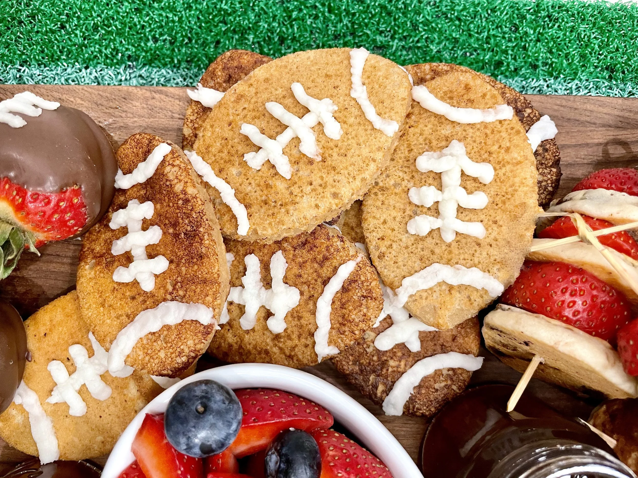 Football-Shaped Keto Pancakes - Huckleberry's Natural Market