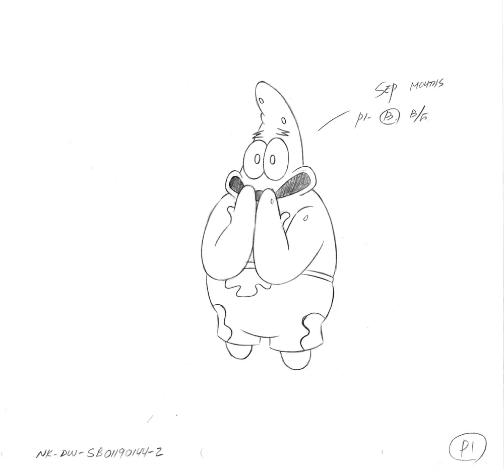 Patrick Drawing In Pencil