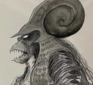 Tim Burton Original Drawing