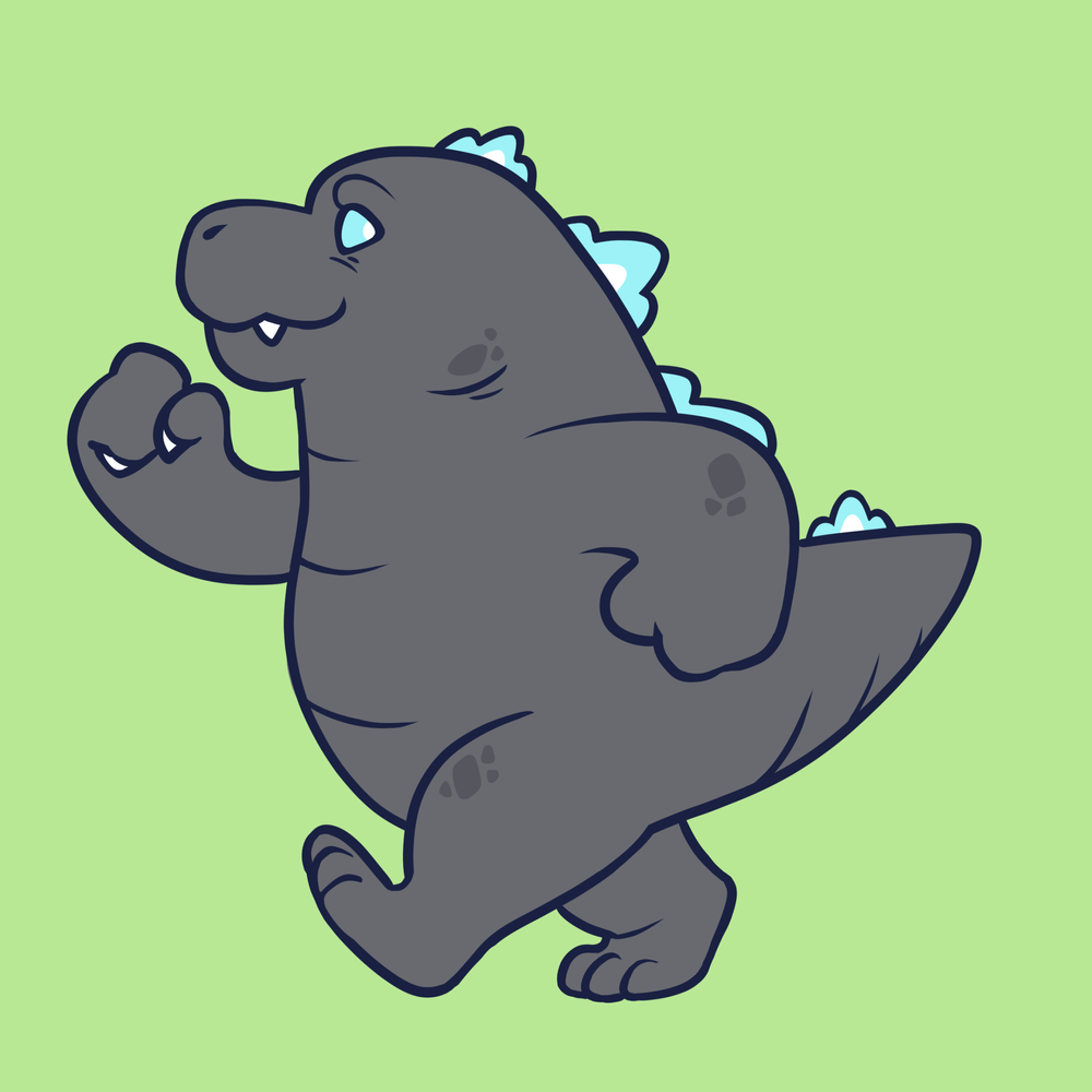 Godzilla Drawing Cute