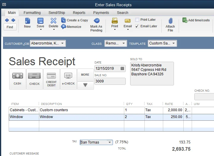 How To Create A Payment Receipt In Quickbooks Payment Poin How To Create A Payment Receipt In Quickbooks Payment Poin