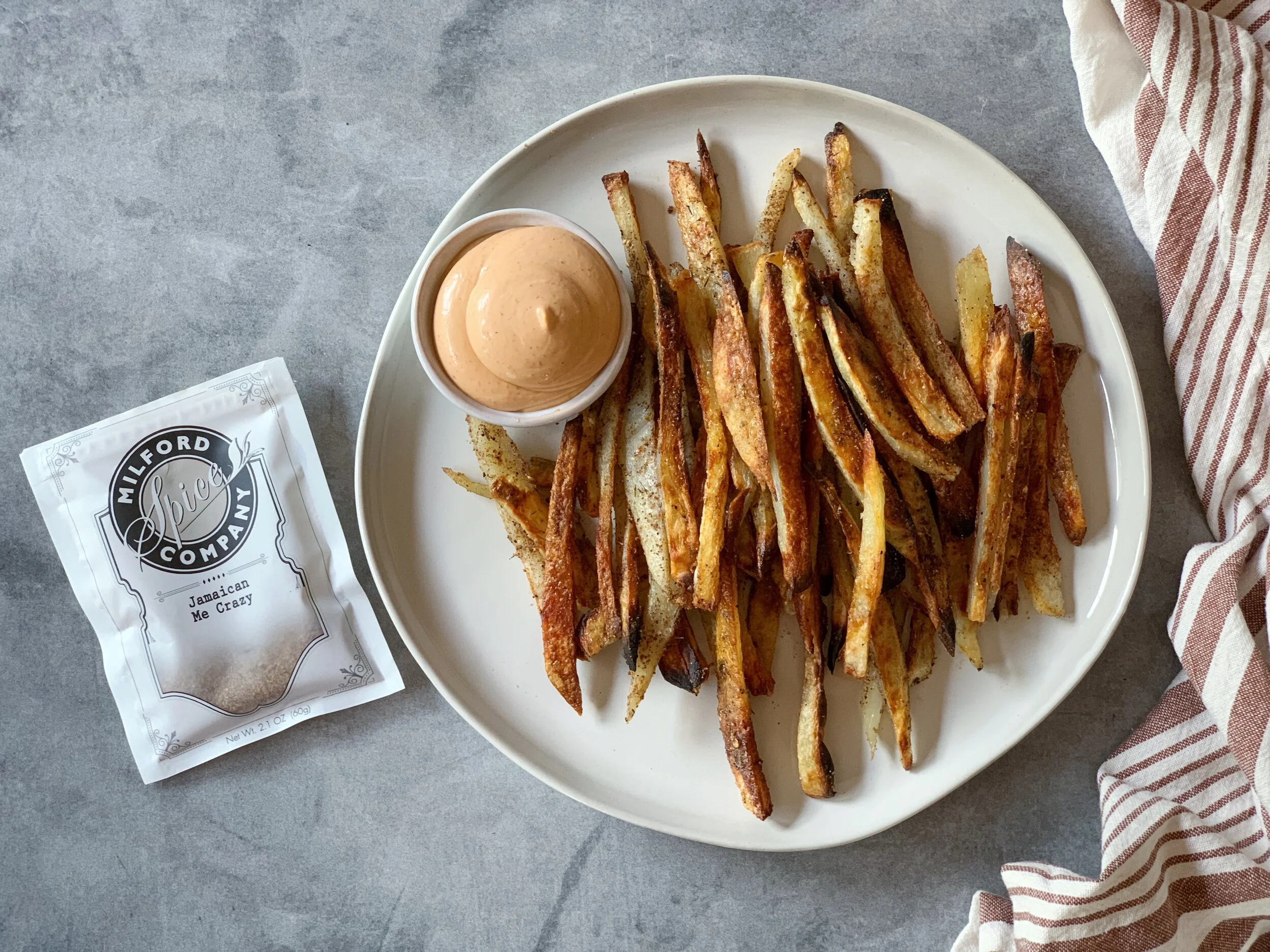 Oven Baked Jamaican Me Crazy Jerk Fries — Milford Kitchen