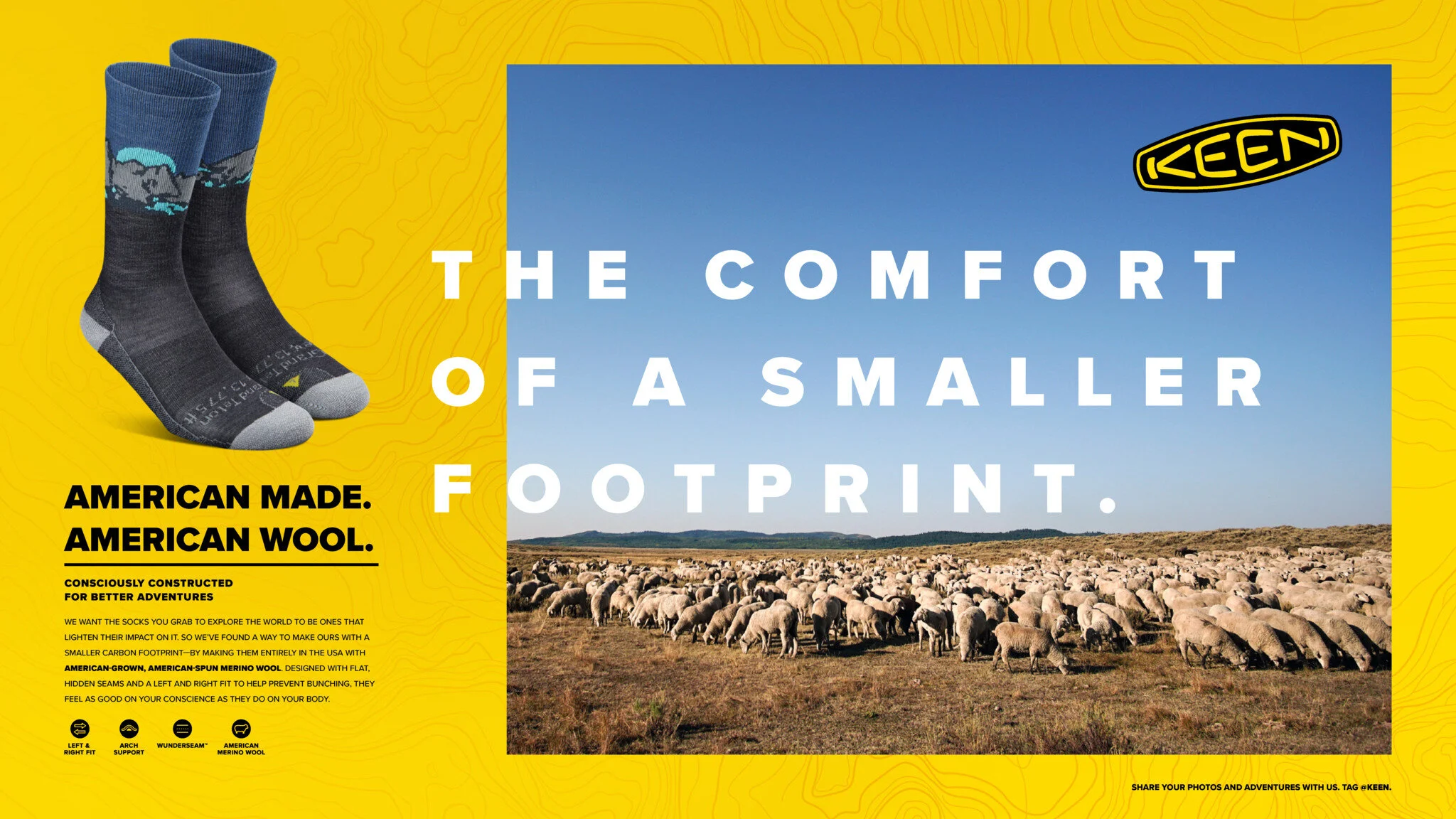 KEEN Sock Advertising — OPTION-G DESIGN