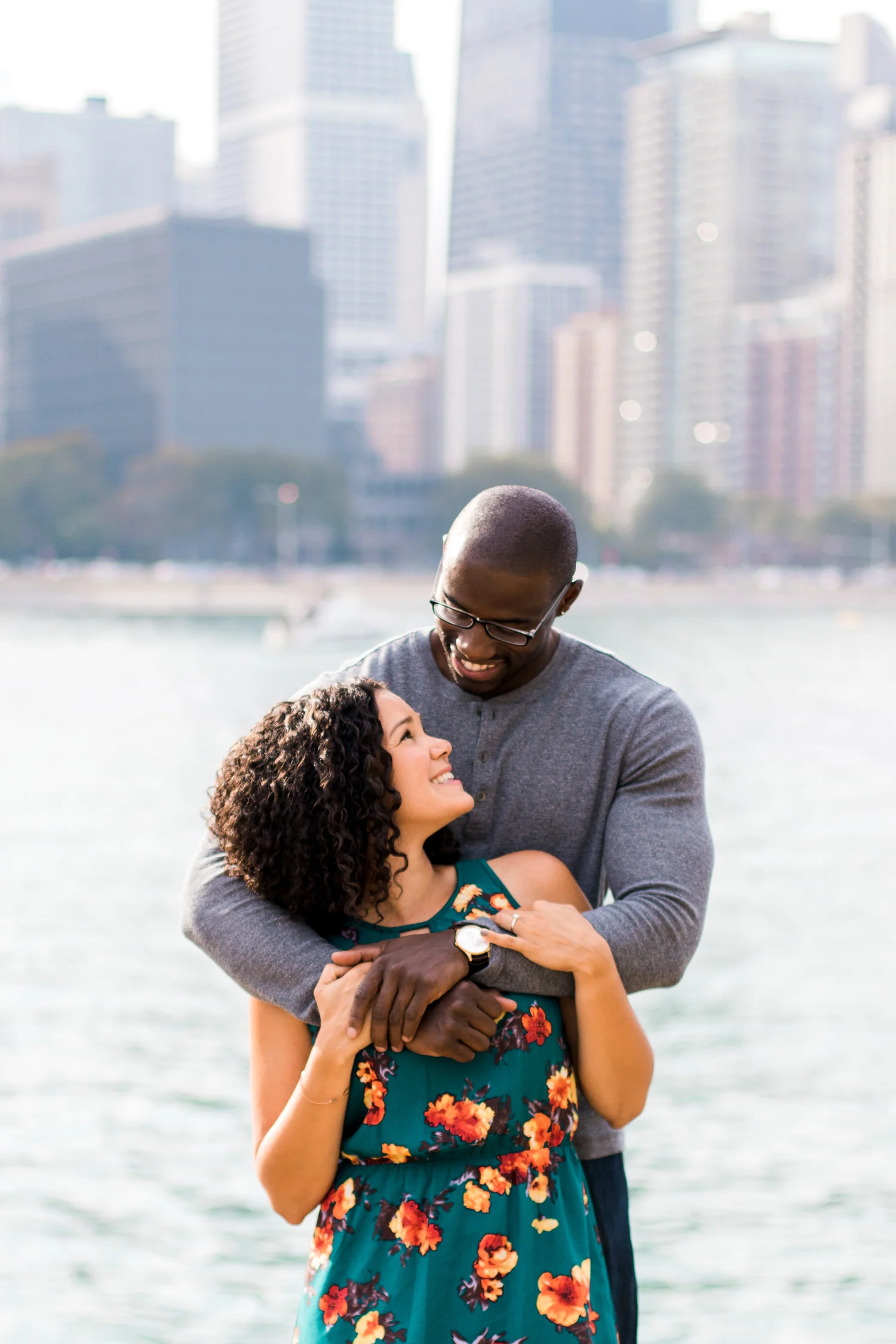 Stephanie + Jermaine - Downtown Chicago Engagement — Becky Howe