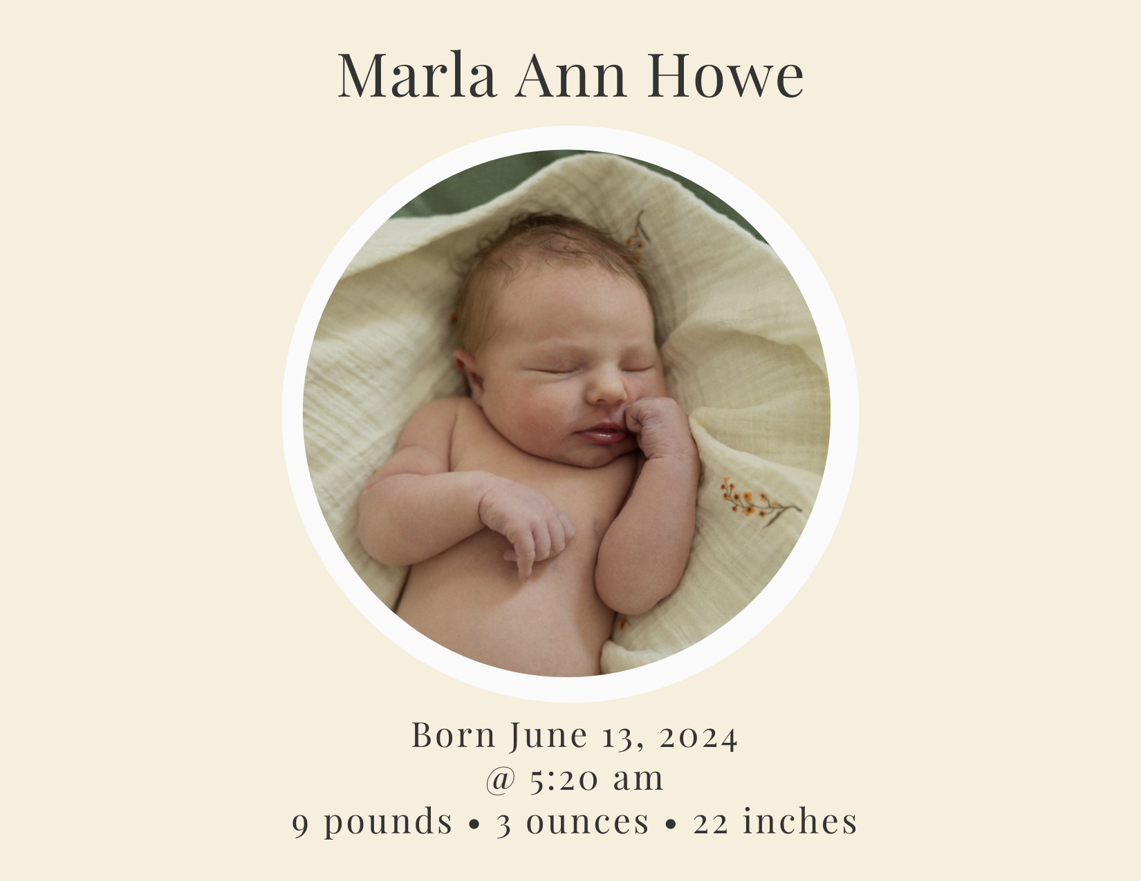Marla's Birth Story — Becky Howe