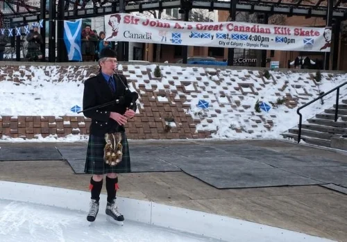 Calgary brings out the kilt skaters — Kilt Skate