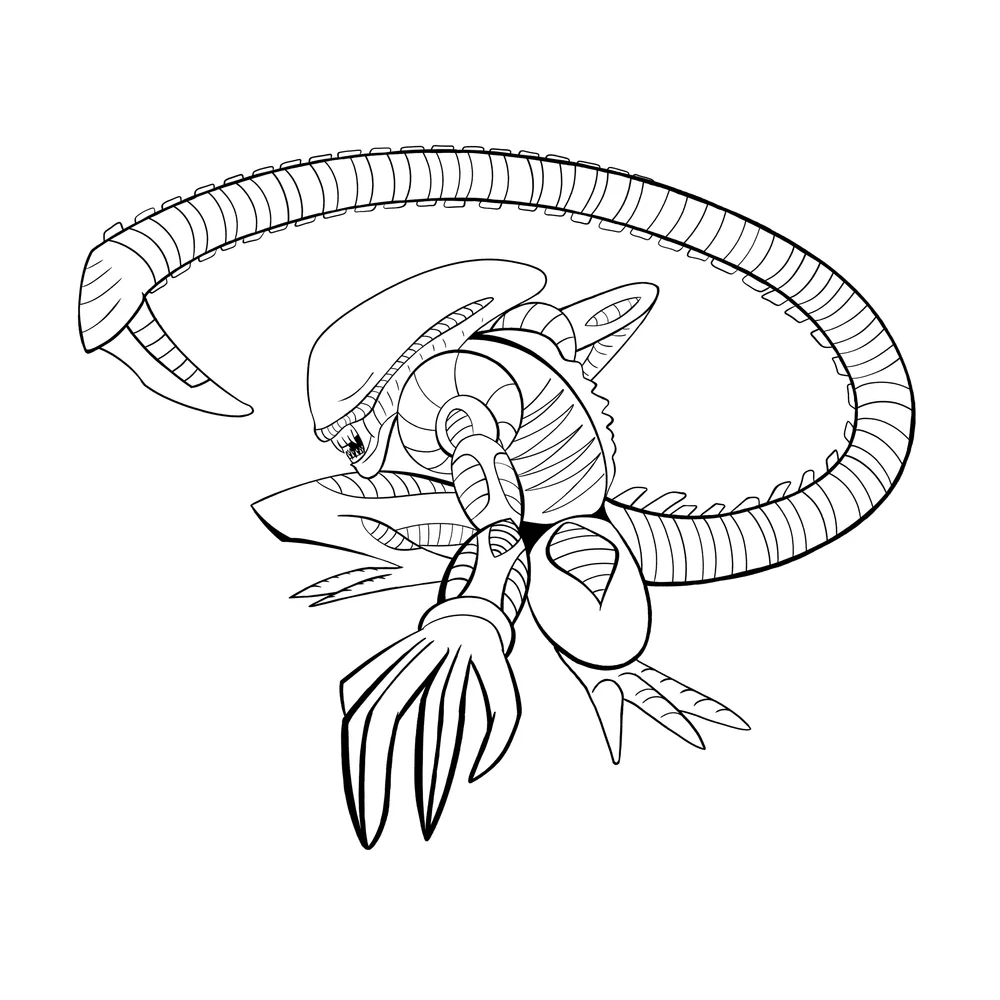 Alien Movie Coloring Page