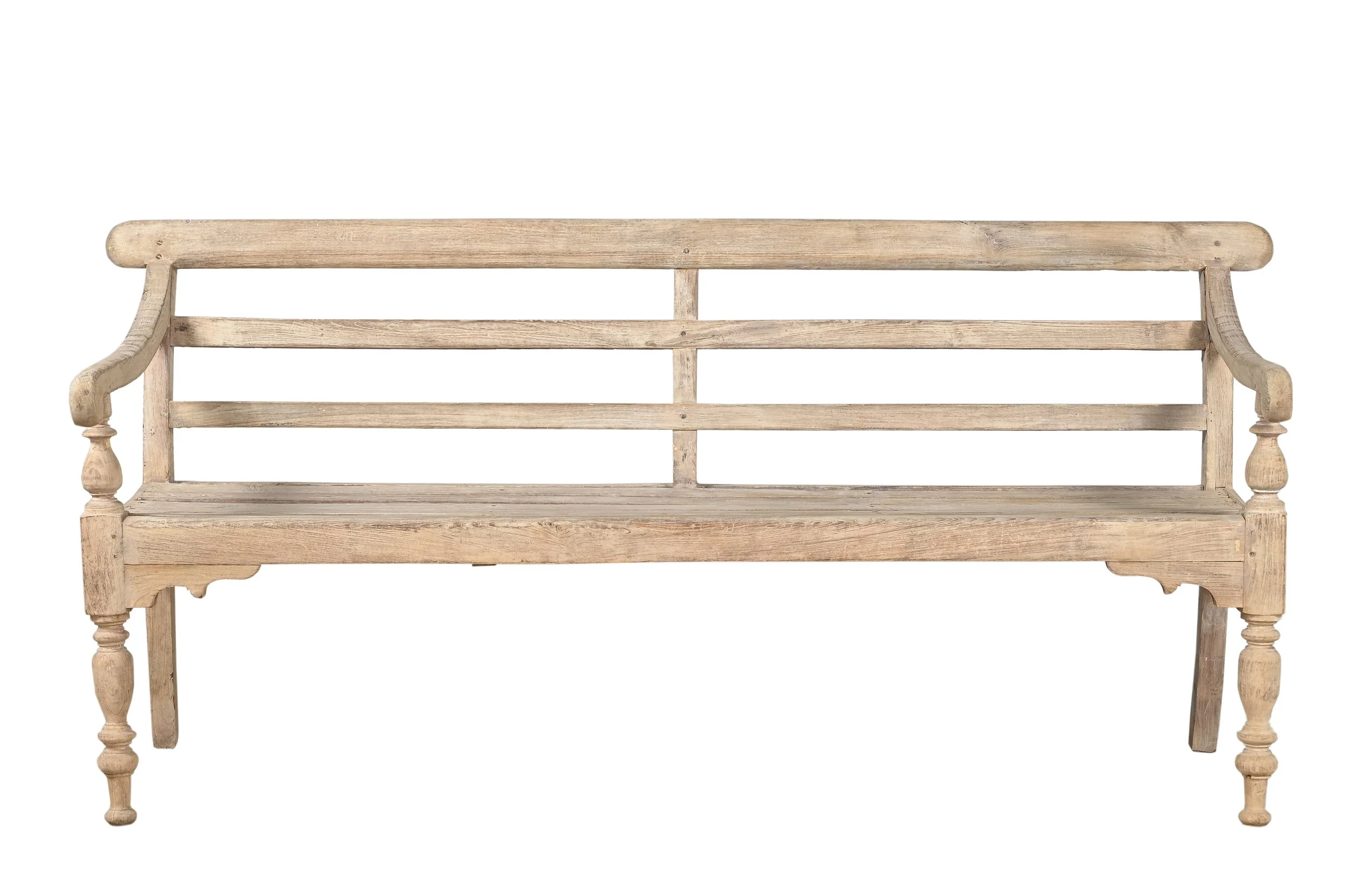 GARDEN BENCH SEAT SUN BLEACHED TEAK — Haveli Of Byron Bay - Vintage ...