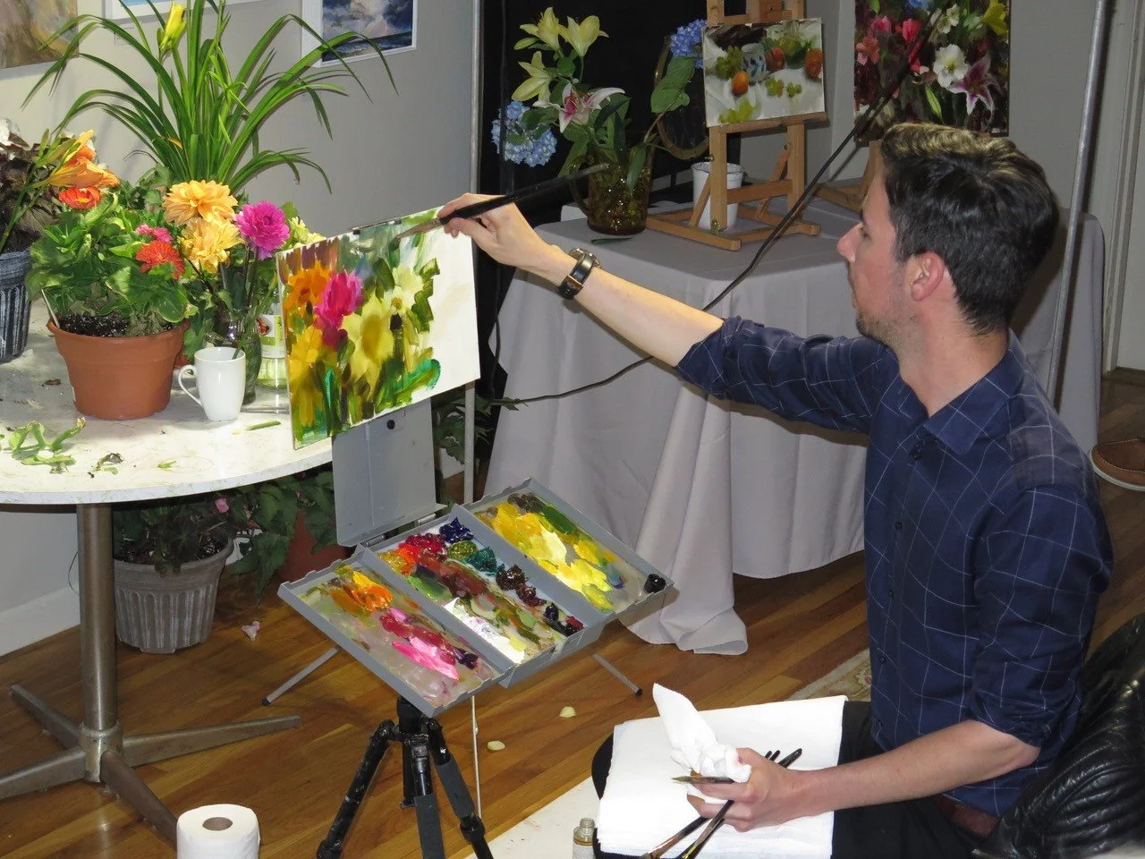 2024 Daniel Keys - Still Life with Flowers, in Oil (9/23-9/26 ...